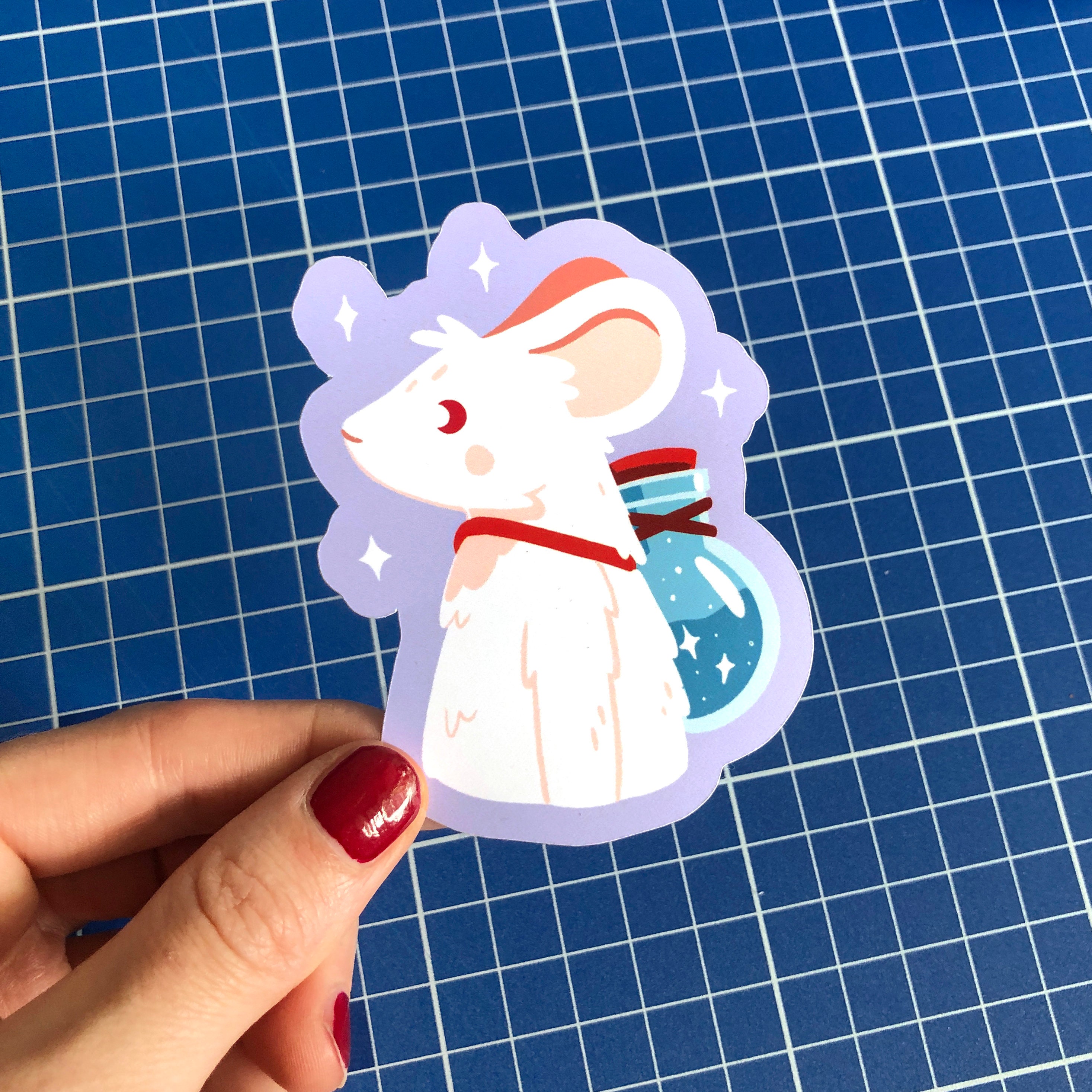 Cute Adventurer Mouse Sticker - Die Cut Vinyl Sticker - Etsy