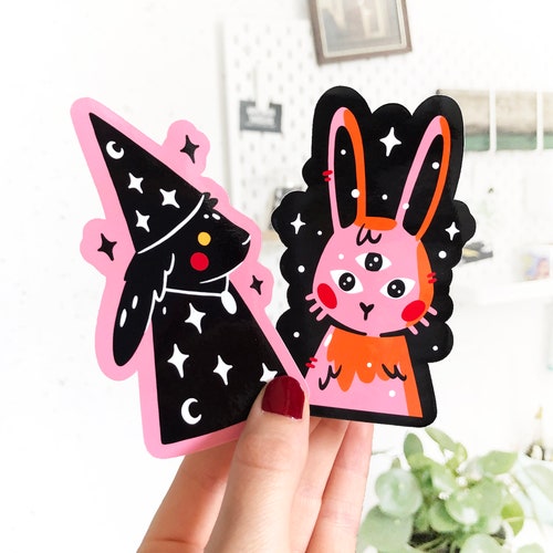 Cute Bunny Rabbit Sticker Die Cut Vinyl Sticker - Etsy