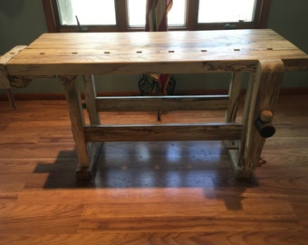 VINTAGE CARPENTER / Blacksmith Workbench - Etsy