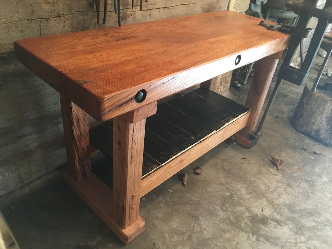 VINTAGE CARPENTER / Blacksmith Workbench - Etsy