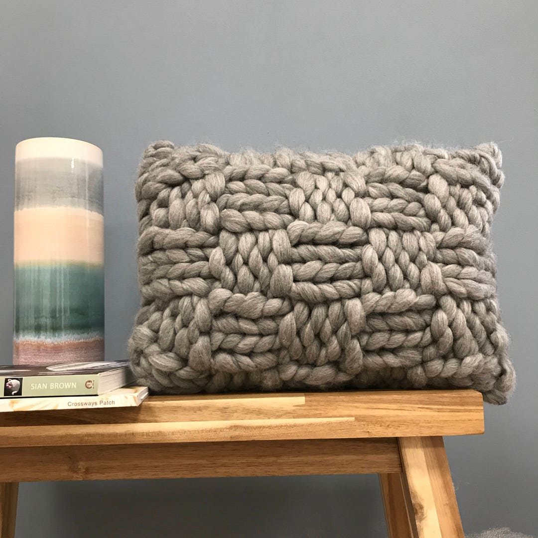 Knitted Cushion Knit Accessories Knitting Pattern Cushion Cover Learn ...