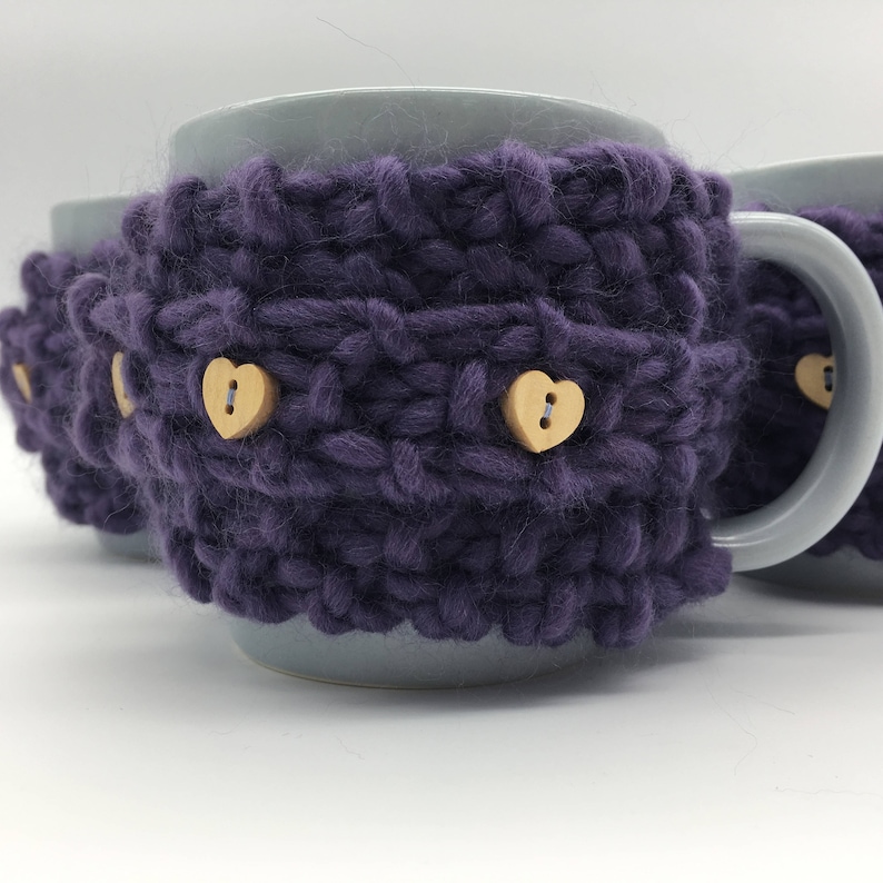 Snuggly Contemporary Knitting Pattern CHUNKY Knitted Mug Cosy; Mug ...