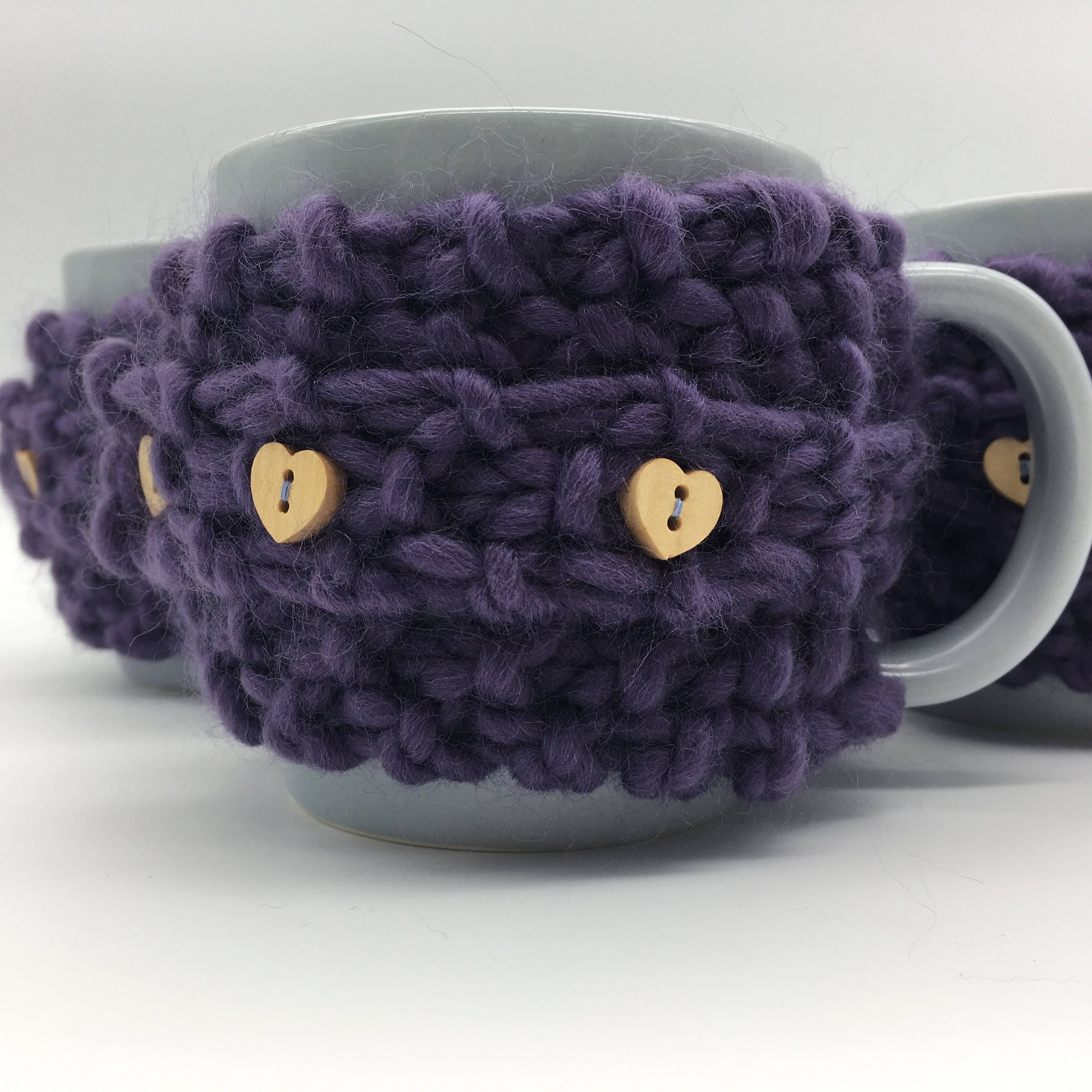 Snuggly Contemporary Knitting Pattern CHUNKY Knitted Mug Cosy; Mug ...