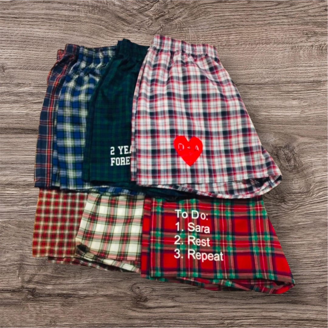 Personalized Cotton Boxers Anniversary Gift for New Dad Boyfriend ...