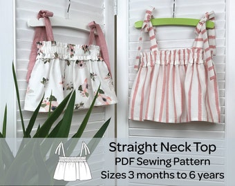 Kids Top Pattern | Etsy