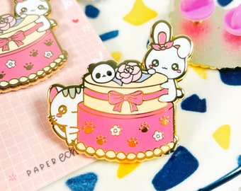 Cake Enamel Pin - Etsy