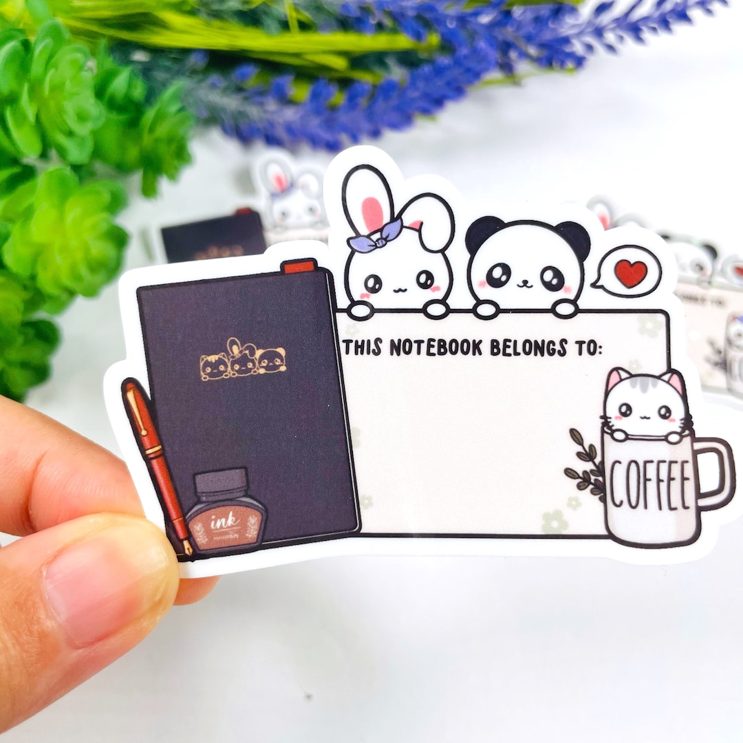 This Notebook Belongs to / Black Echo Notebook / Journaling Die Cut ...