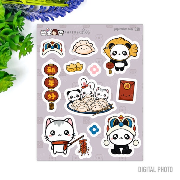 Chinese Character Stickers - Etsy