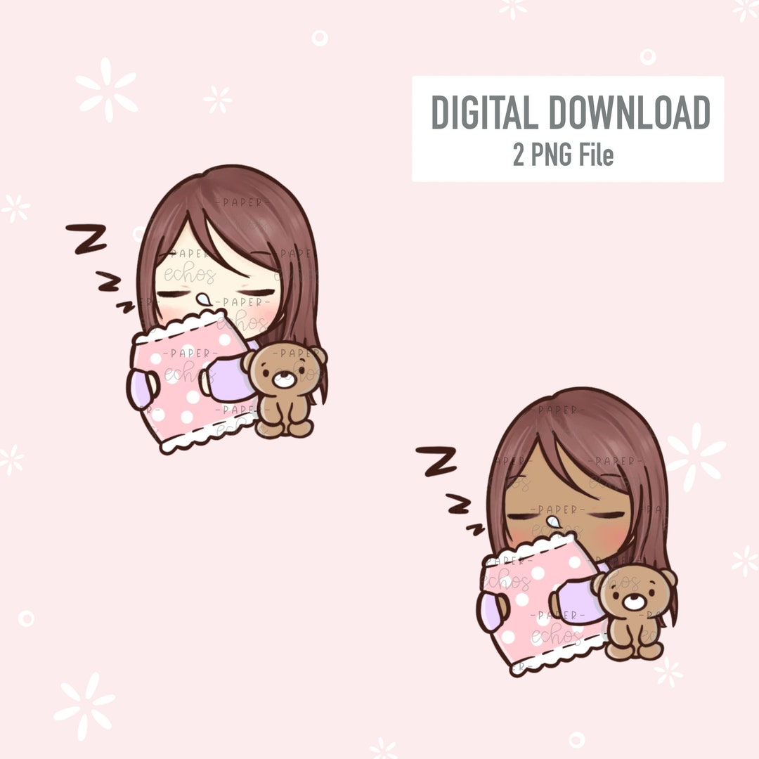 Digital Download Sleep Time Sunny the Girl Clipart / Sleep in Nap Time ...