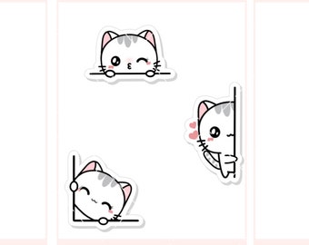 Peek a Boo Stickers | Etsy