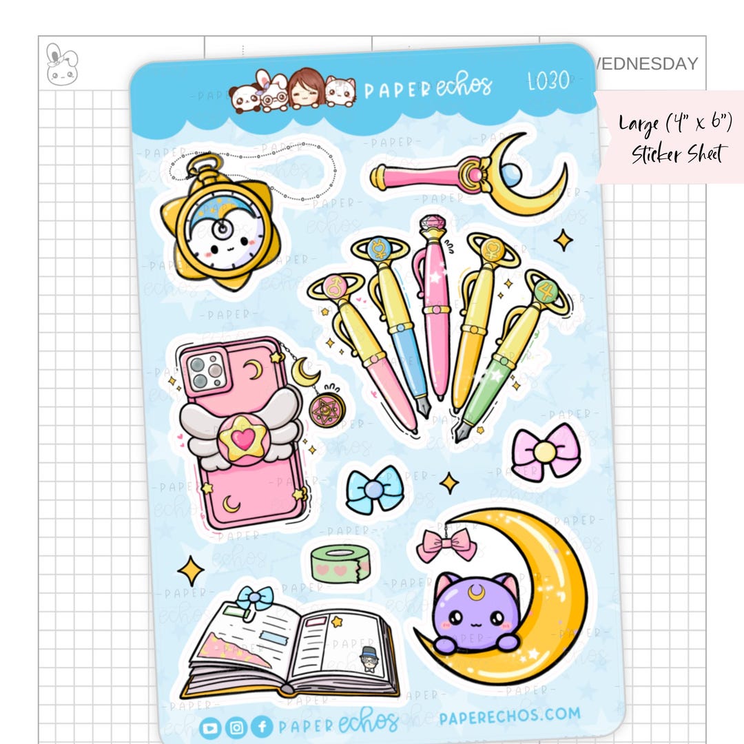 Moon Power / Stationery / Moon Sticker / Fountain Pen & Ink / Planning ...