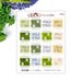 Character Head Tab Stickers / Monthly Tab Stickers / Green Colours ...