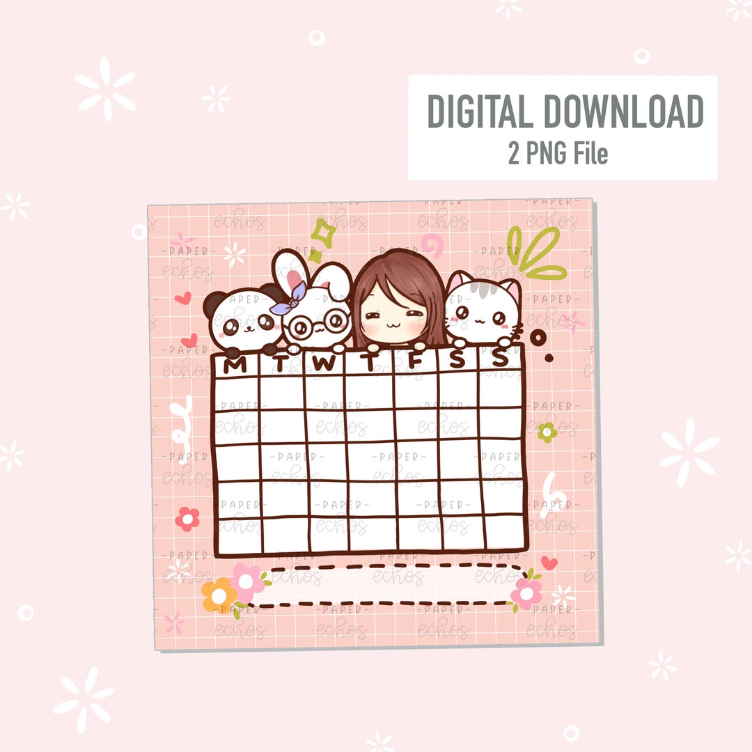 Digital Download Sticky Note / Note Pad Clipart / Habit Tracker / Cute ...
