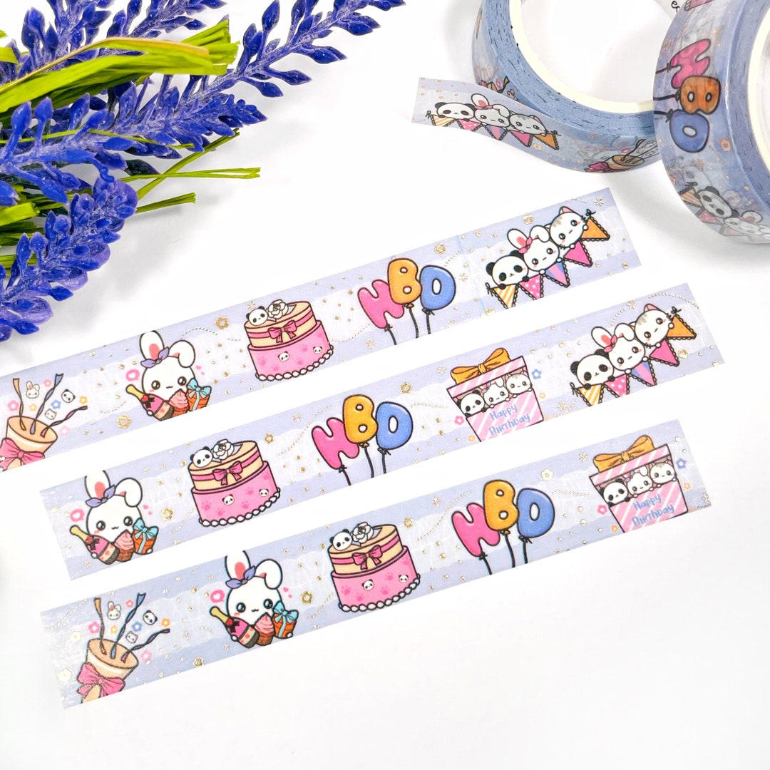 Happy Birthday Characters / Birthday Cake / Banner / Celebrate Cute ...
