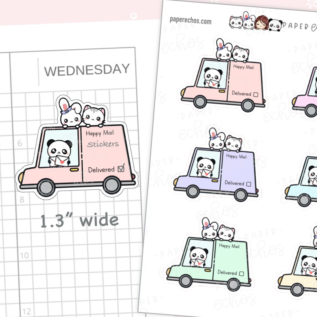 Pastel Colour Happy Mail Tracker / Package Tracker / Happy Mail Arrived ...