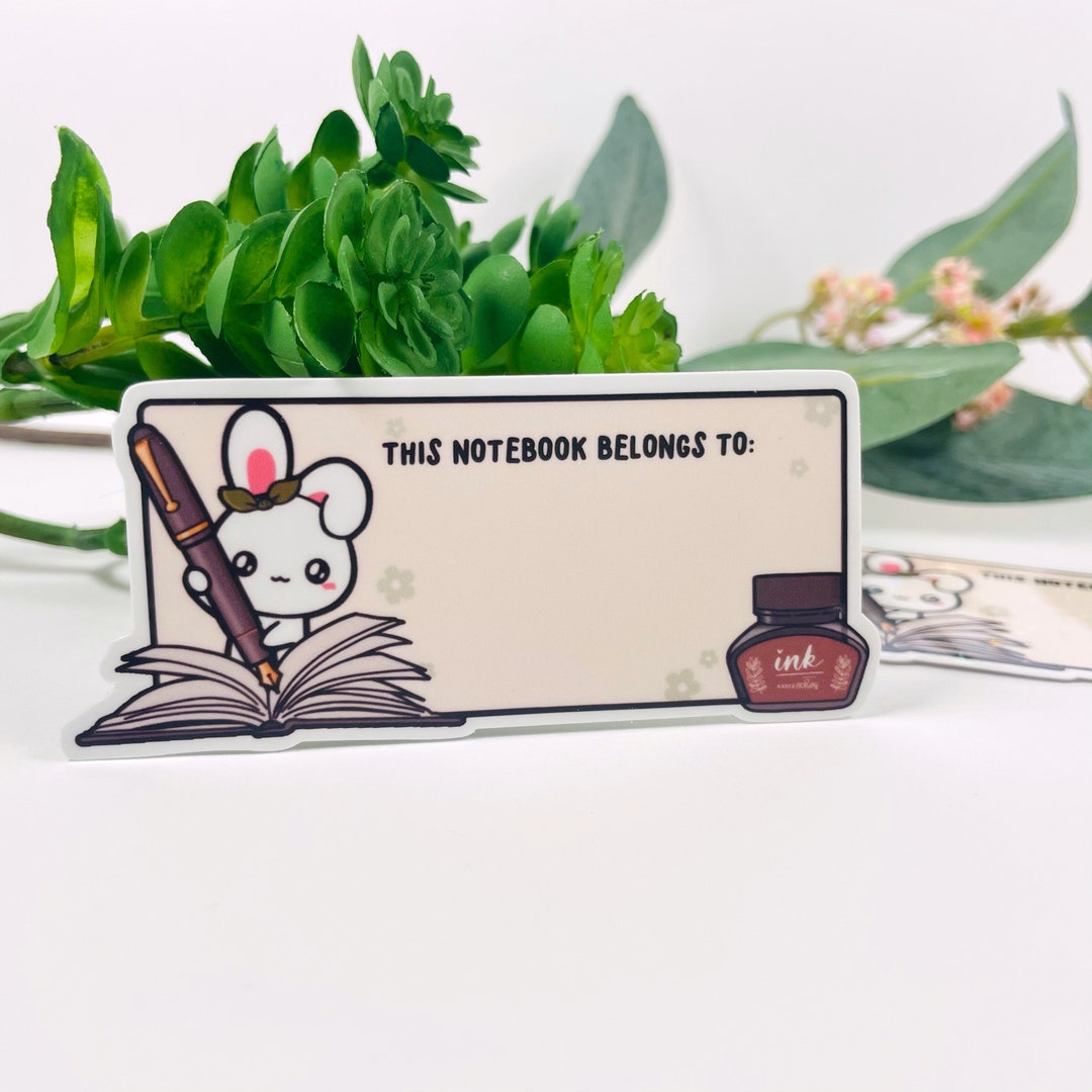 This Notebook Belongs to / Echo Notebook / Journaling Die Cut ...