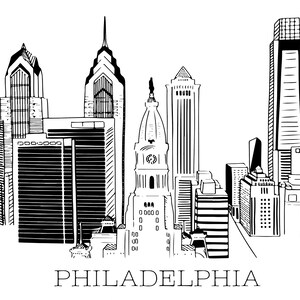 Philly Skyline SVG - Commercial Use License - Etsy