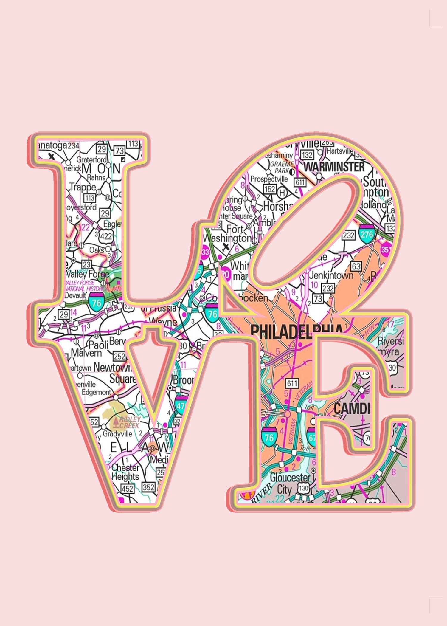 Retro Love Print Digital Download Love Print - Etsy