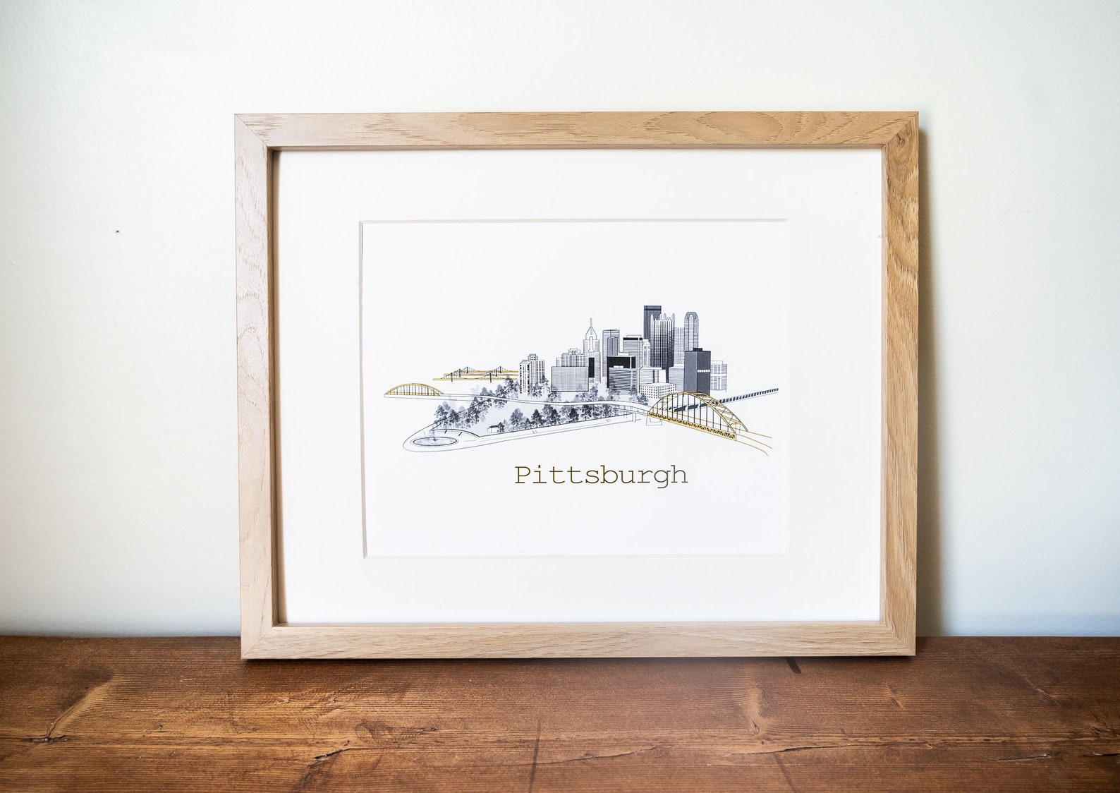 Pittsburgh Skyline | Pittsburgh Artwork | Pittsburgh Print | Art Print ...