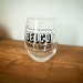 Delco Stemless Wine Glass | Pennsylvania Gift - Etsy
