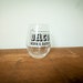 Delco Stemless Wine Glass | Pennsylvania Gift - Etsy