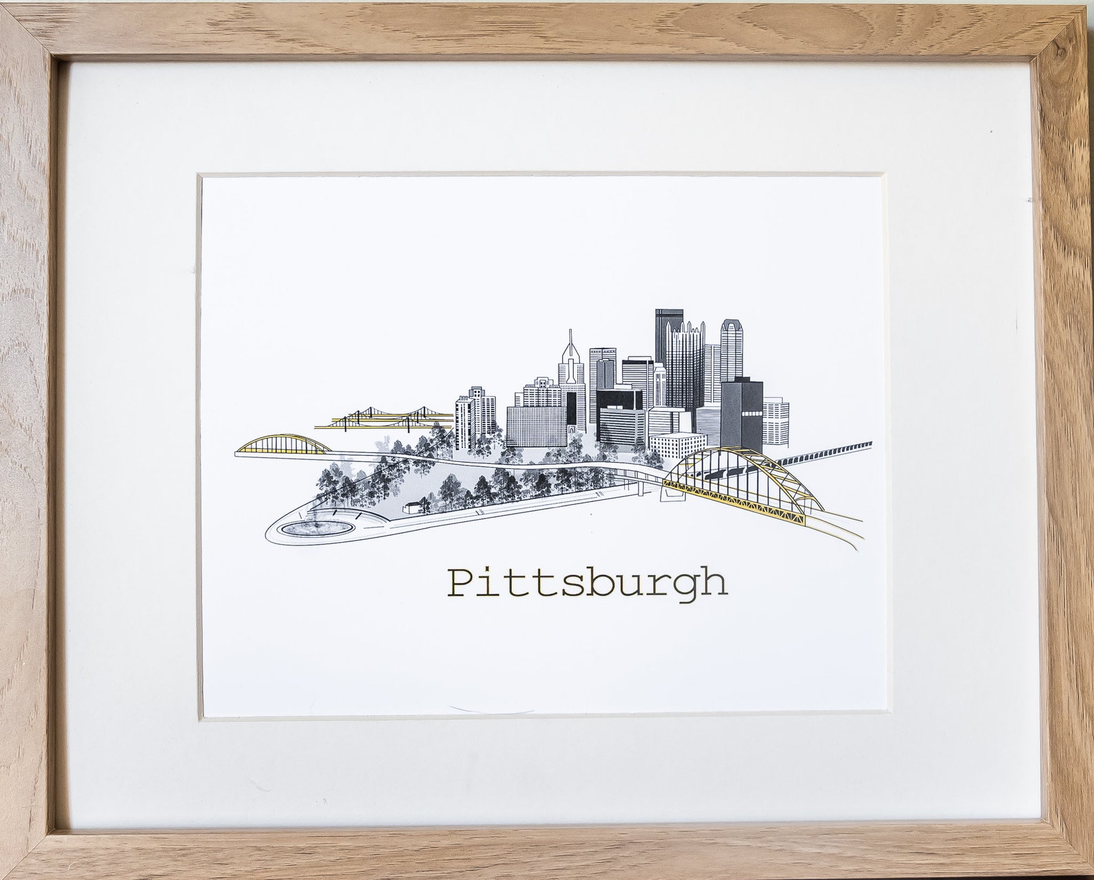 Pittsburgh Skyline | Pittsburgh Artwork | Pittsburgh Print | Art Print ...