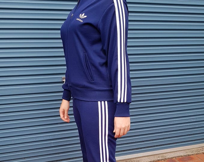 Vintage 1970's Original Adidas Trefoil Unisex Tracksuit Size 16 Medium ...