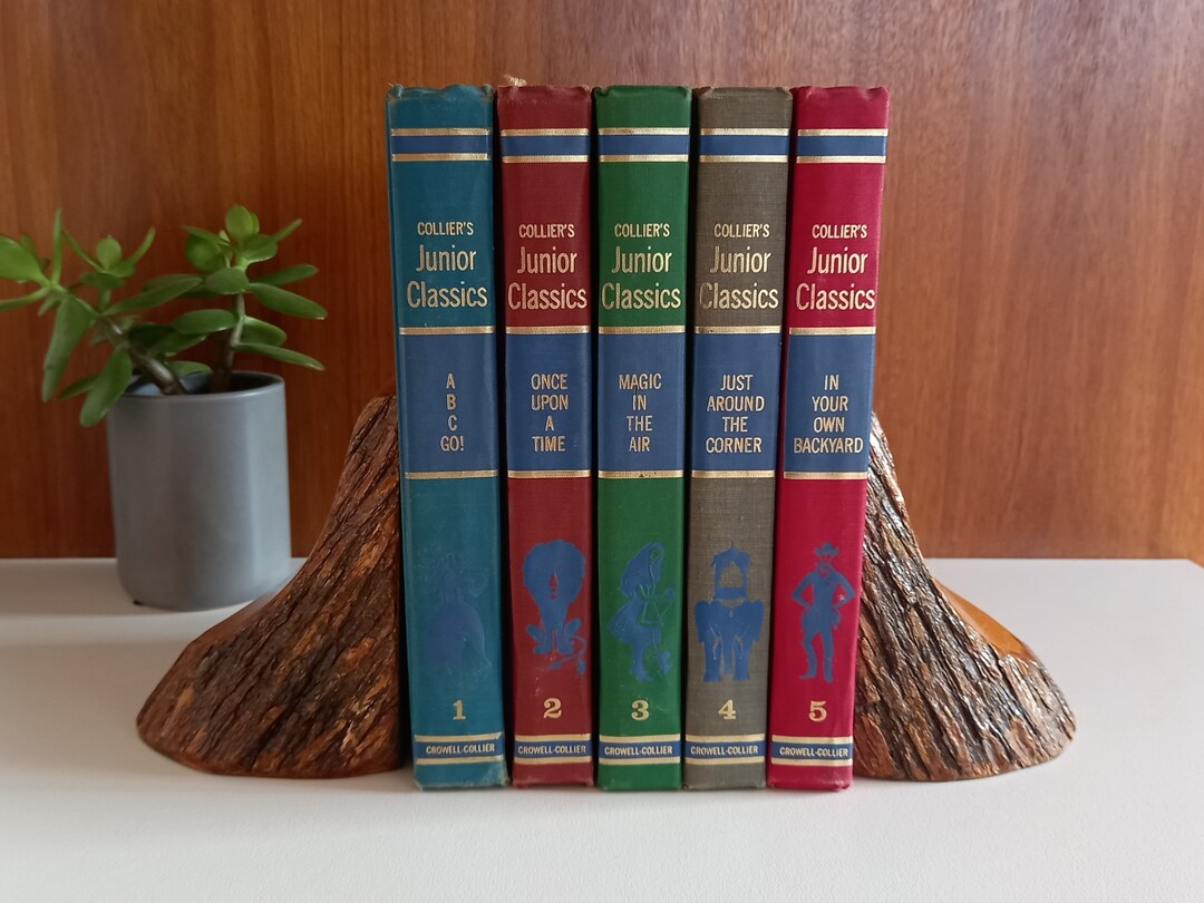 Vintage Pair of Mulga Wood Bookends / Solid Wood Book Ends / - Etsy