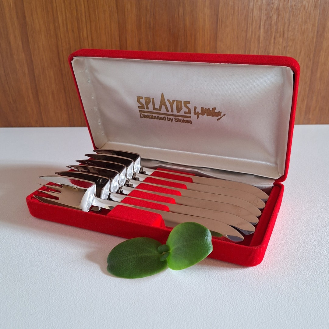 Vintage as New Set of 6 Stainless Steel Splayds in Original Box / Set ...