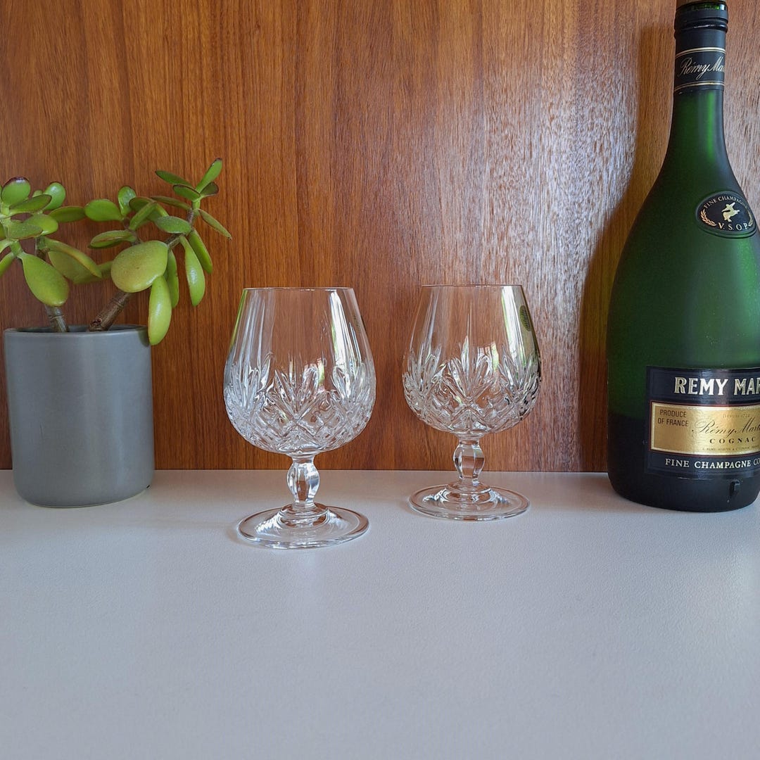 Vintage as New Set of 2 RCR Crystal Brandy Balloons / Brandy Glasses ...