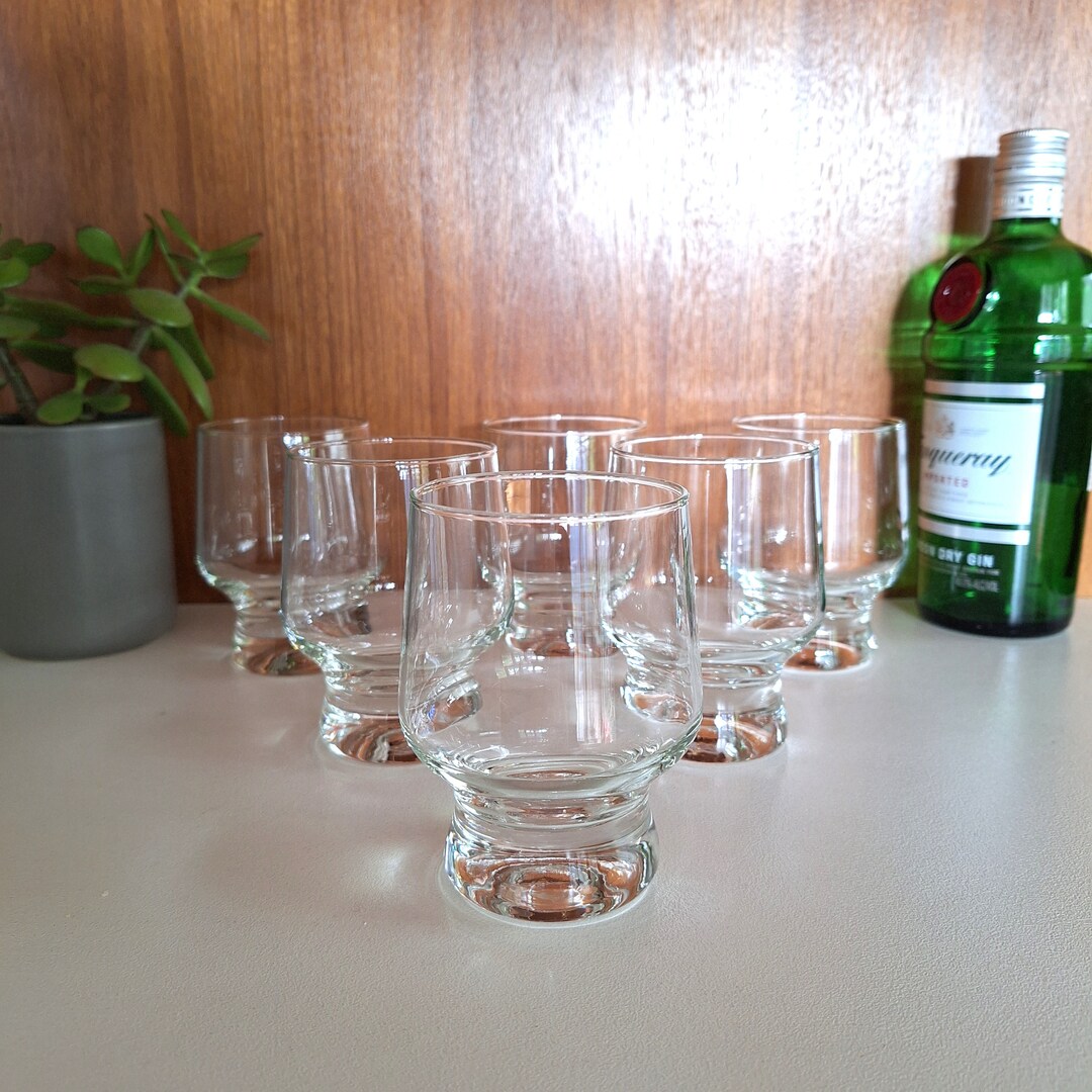 Vintage Set of 6 Regis Red Wine Glasses / Cocktail Glasses / Goblet ...