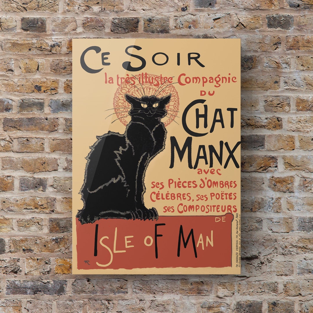 Chat Manx Tin Sign / Vintage Style / Manx / Isle of Man / 40cm X 30cm ...