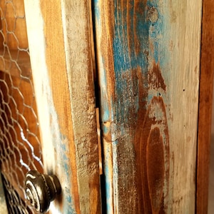 Handcrafted Rustic Wood Farmhouse Cabinet – Vintage-style Storage for ...