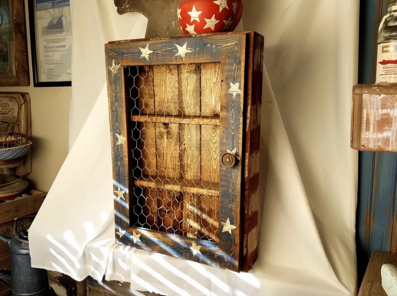 Handcrafted Rustic Wood Farmhouse Cabinet – Vintage-style Storage for ...