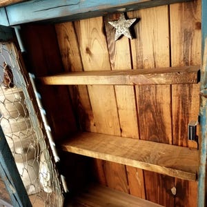 Handcrafted Rustic Wood Farmhouse Cabinet – Vintage-style Storage for ...