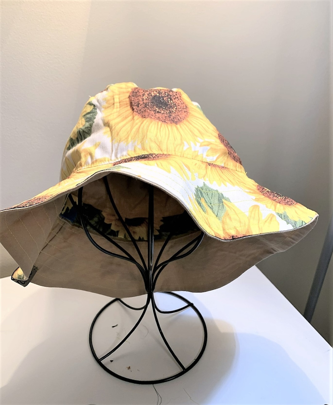 Sunflower Sun Hat Reversible Adult - Etsy