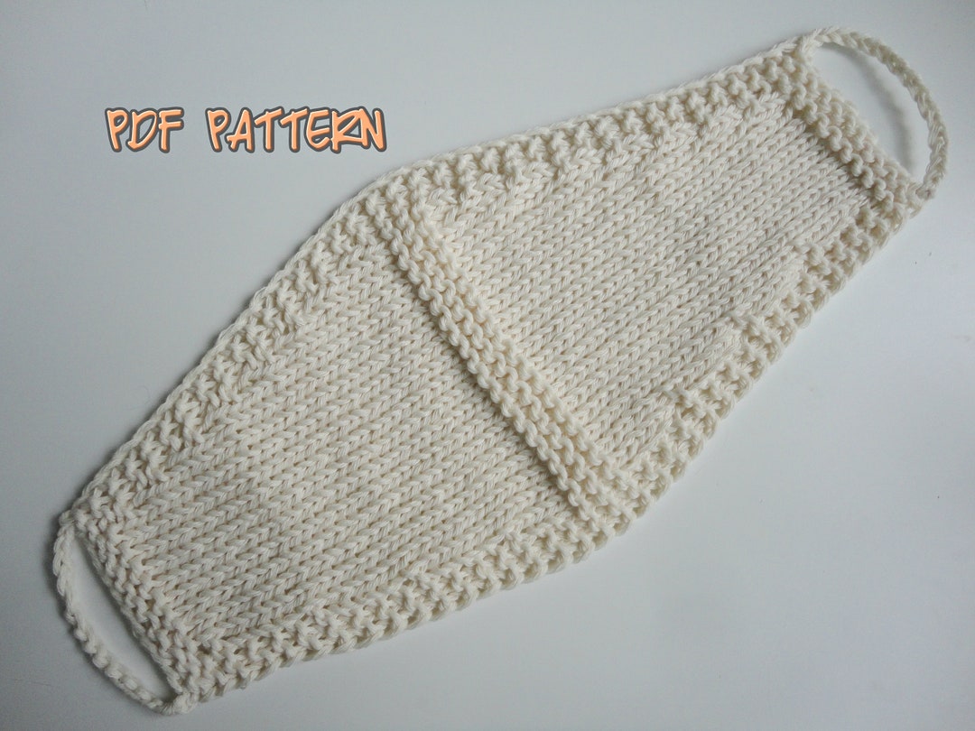 Easy Knit Reusable Face Mask PDF Pattern DIY - Etsy