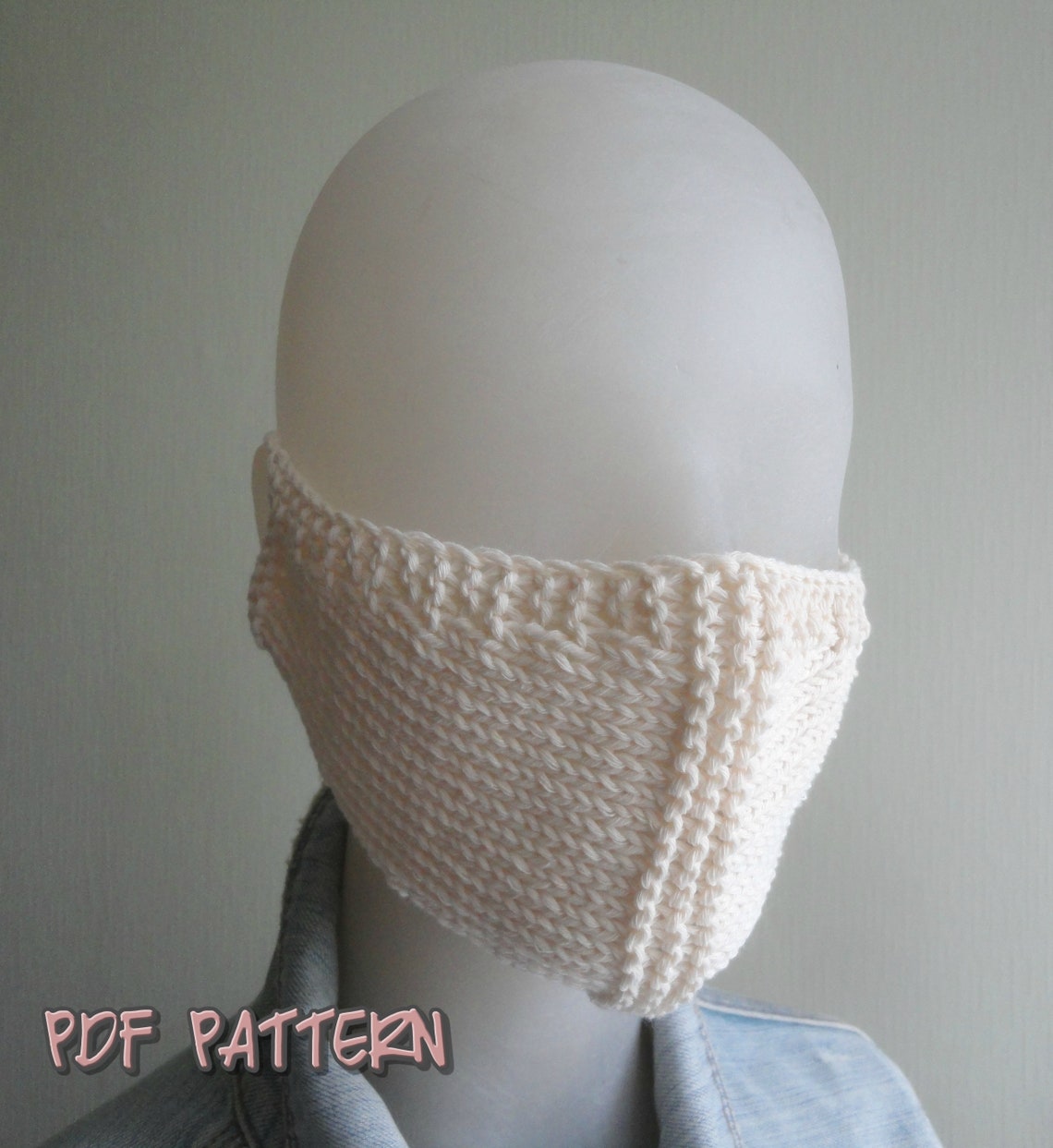 Easy Knit Reusable Face Mask PDF Pattern DIY - Etsy