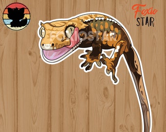 Crested Gecko Sticker - Etsy