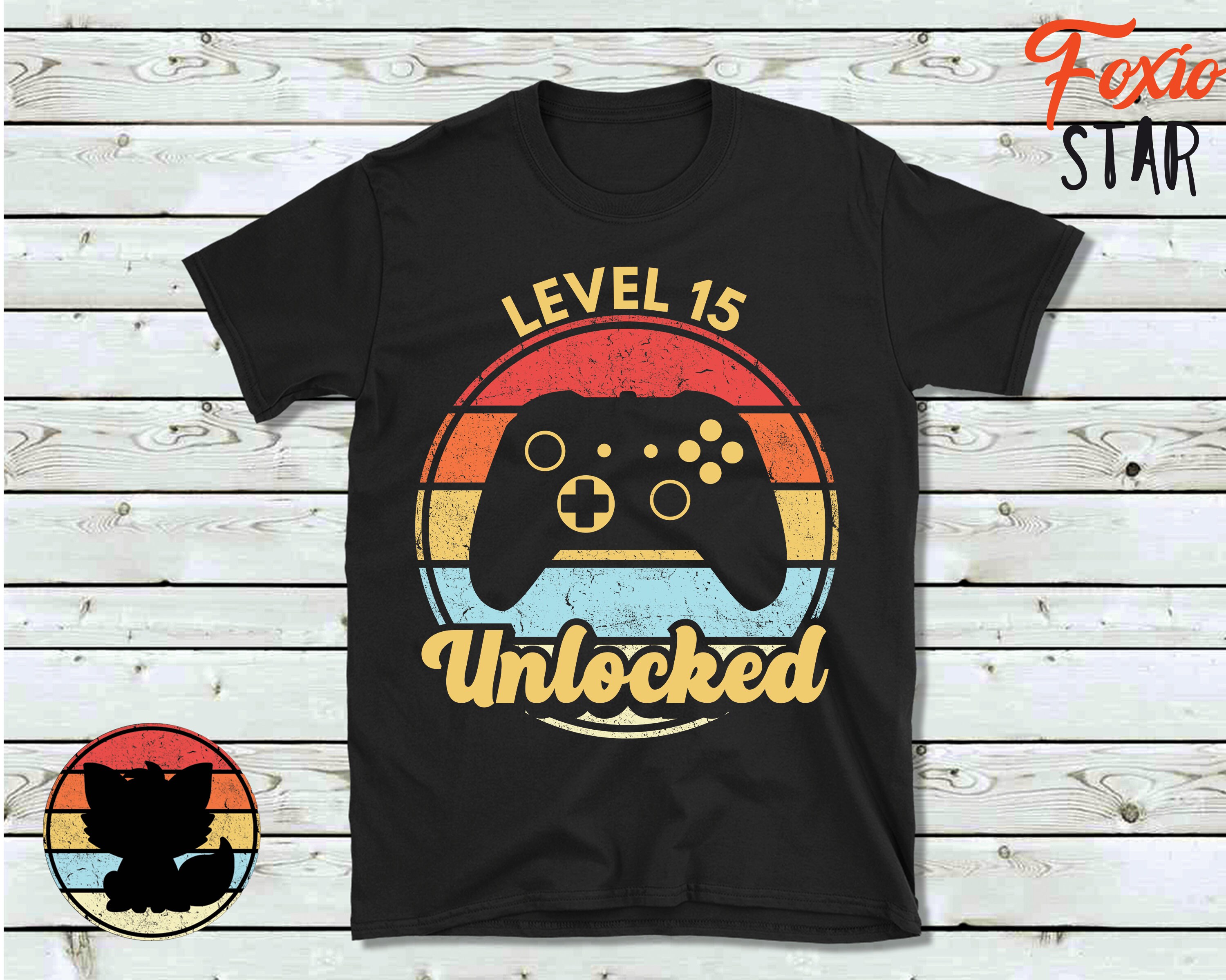 15th Birthday Shirt Birthday Boy 15 Years Old Level 15 | Etsy