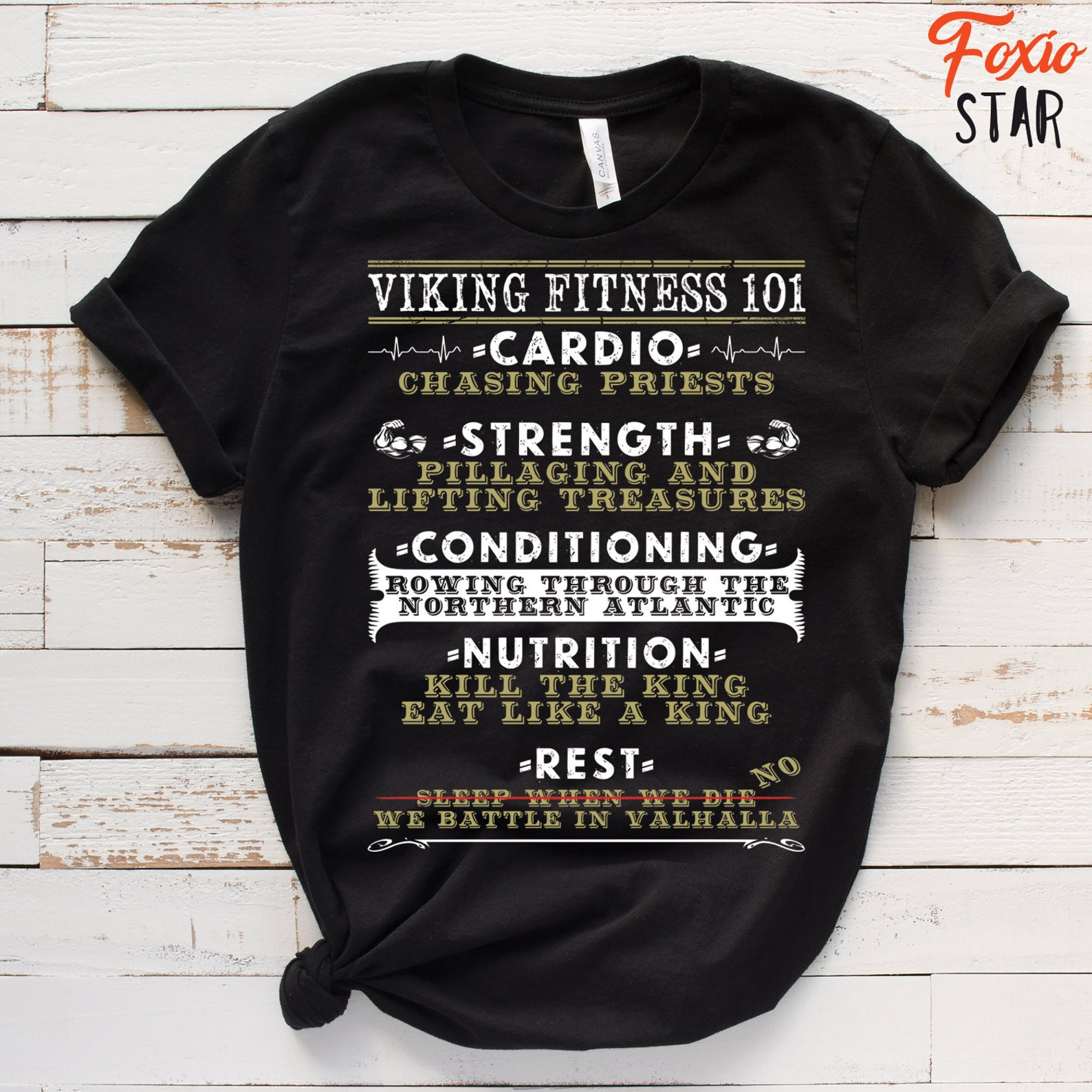 Viking Fitness 101 Gym Shirt, Workout, Norse Mythology, Ragnarok and ...