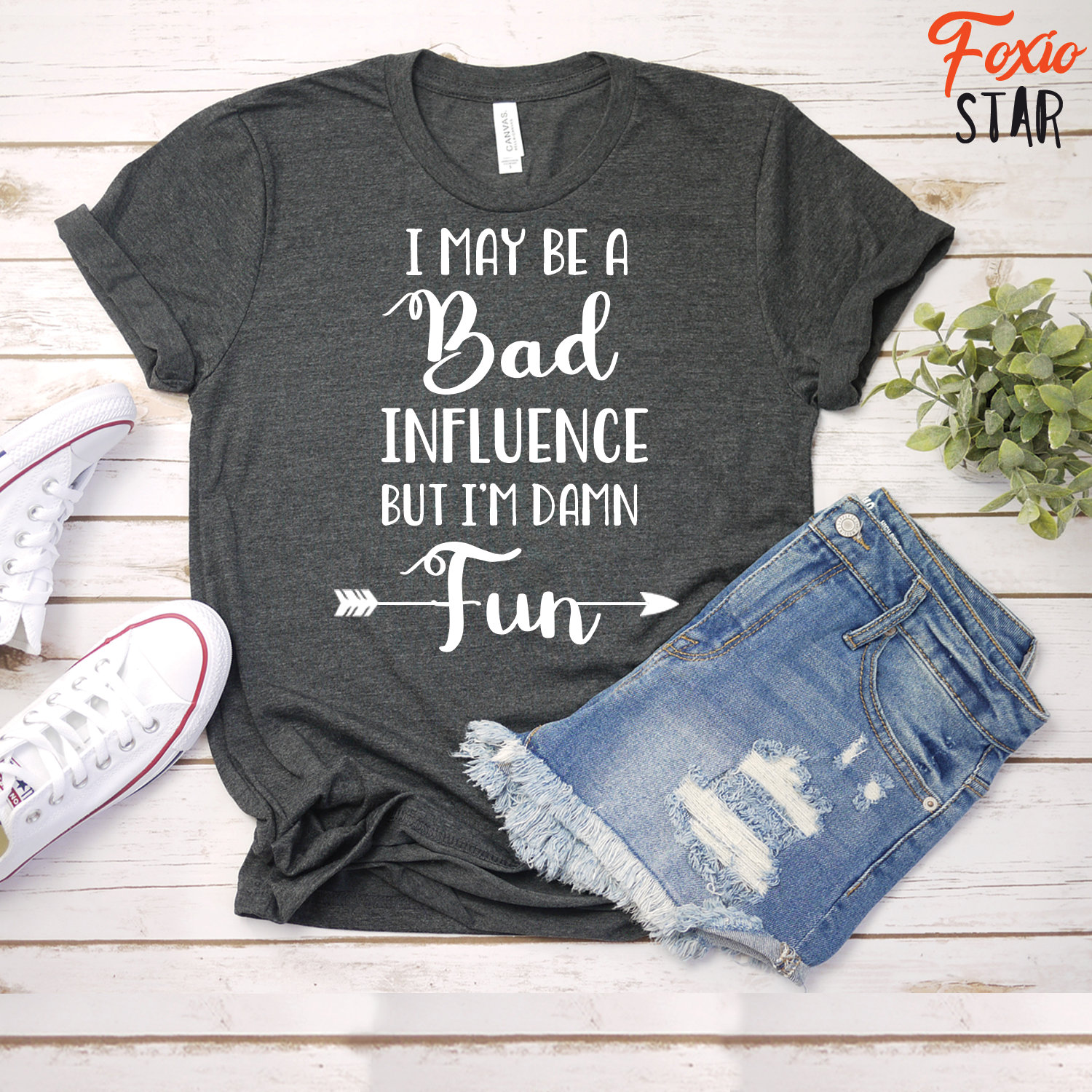 I May Be A Bad Influence but I'm Damn Fun T-shirt - Etsy
