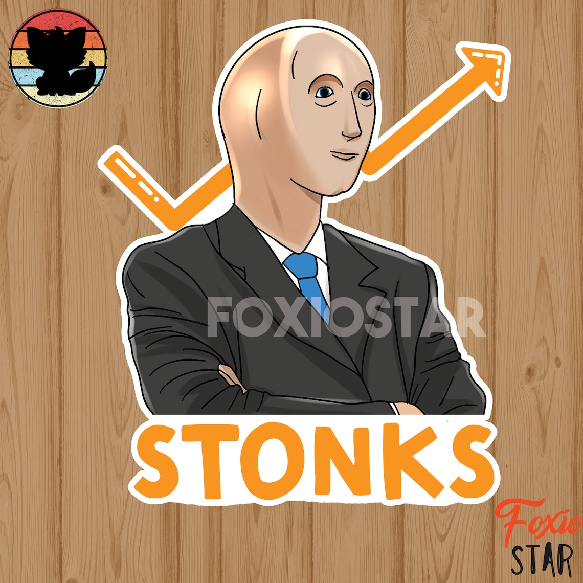 Stonks Sticker / Stonks Guy Sticker / Dank Meme Sticker / - Etsy
