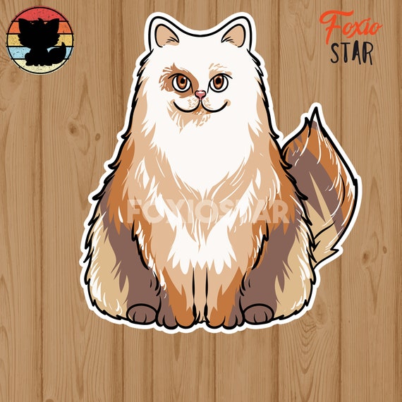 Persian Sticker / Persian Cat Sticker | Etsy