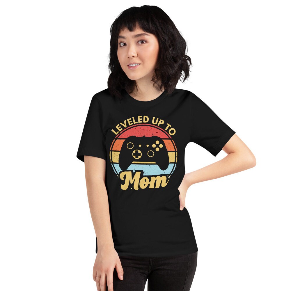 Leveled up to Mom Mom Shirt Gamer Mom Shirt Gift for Mom - Etsy