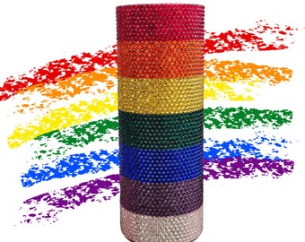 Rainbow Pride Rhinestone Tumbler 4 in 1 - Etsy