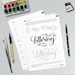 Learn Brush Lettering With a Complete Practice Guide, Instructions ...