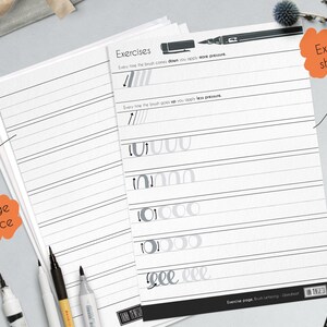 Learn Brush Lettering With a Complete Practice Guide Worksheet for ...