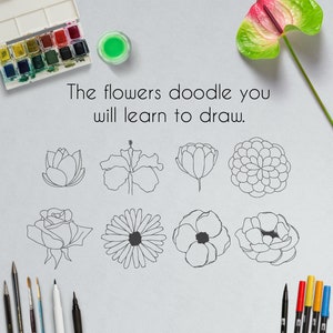 Draw Doodles With a Instruction and Step by Step Worksheets, Files for ...