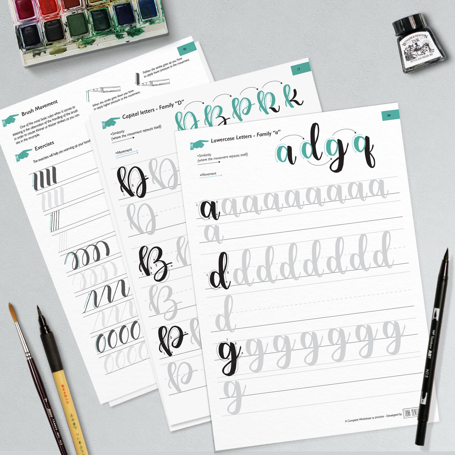 Learn Brush Lettering With a Complete Practice Guide - Etsy